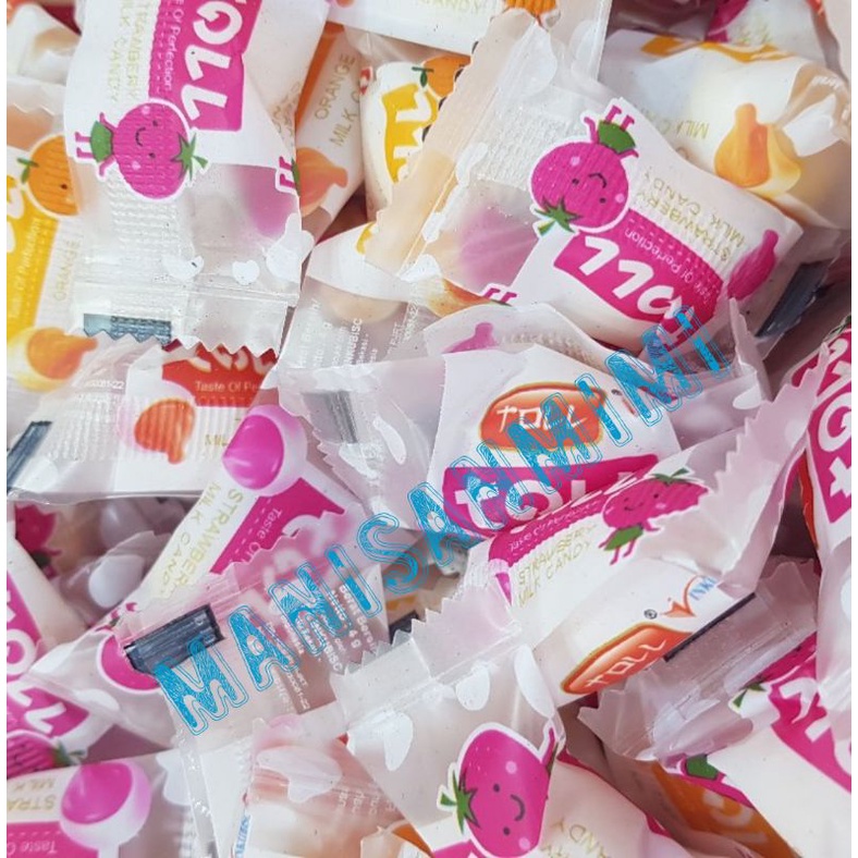Toll milk candy, fruit flavored soft candy, weighing 250g | Shopee ...