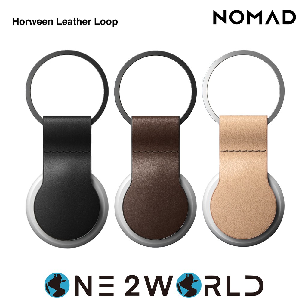 NOMAD Genuine Leather Loop with Black Keyring Horween Leather for ...