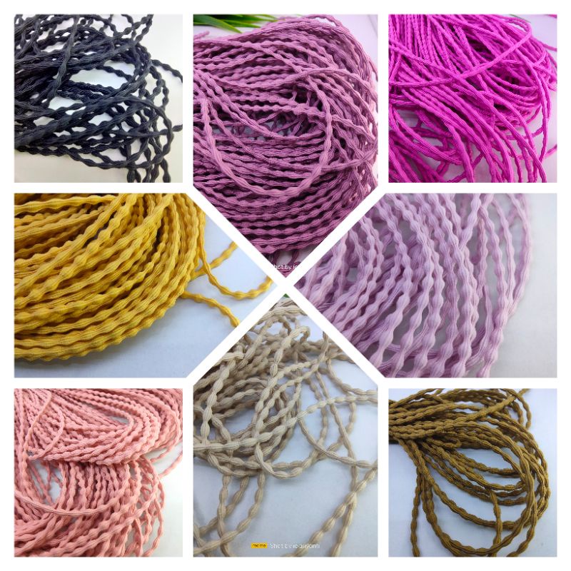 Curly Rope Rice Elastic Rope Selling per meter | Shopee Singapore