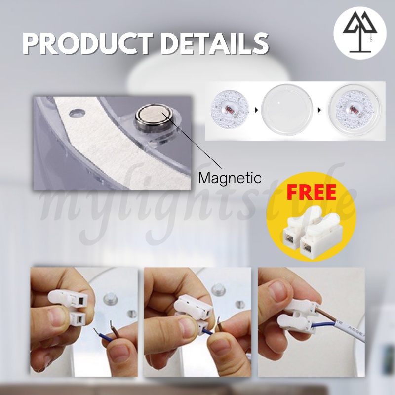 MODULE LIGHT 18W/24W/36W/48W/72W ROUND CIRCULAR TUBE REPLACEMENT 3 ...