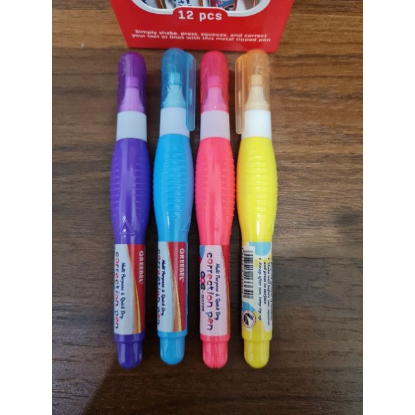 Correction Pen TipEx Tip Ex Stipo Liquid Greebel 4ml 120709 | Shopee ...