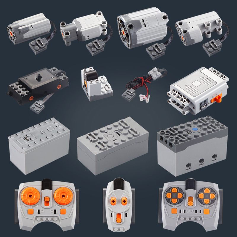 Technic Power Function Building Blocks Motor Battery Box IR Remote ...