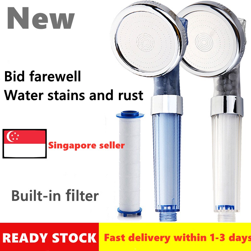 [ Sg Ready Stock] Negative Ions Bathroom Handheld Water Saving With
