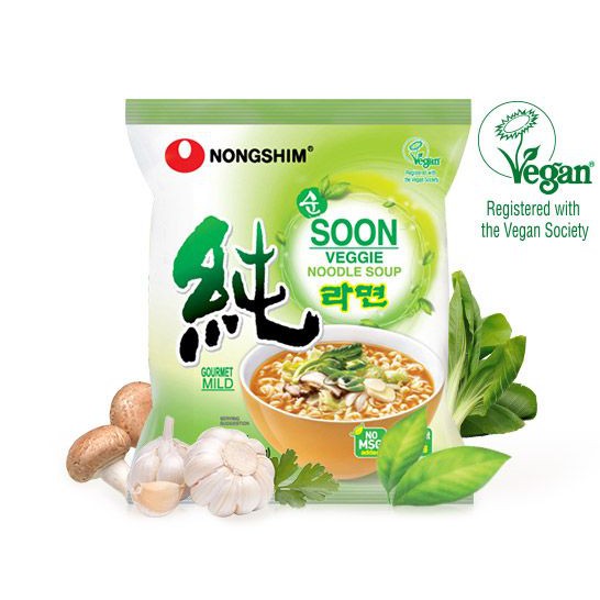 Nongshim Veggie Ramyun - Ramen vegan Soup (Korean) | Shopee Singapore