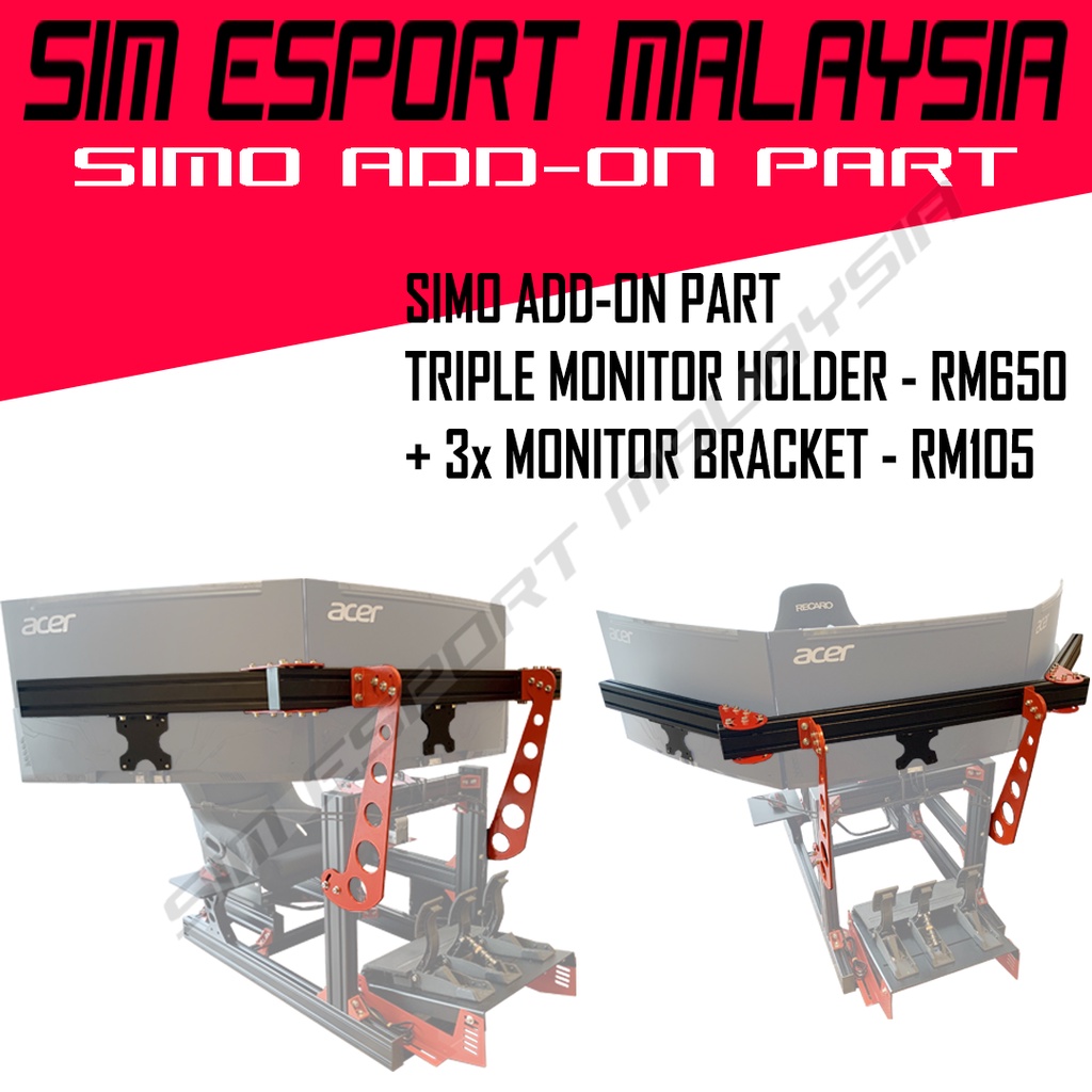SIMO Triple Monitor Stand Holder Add-On Part | Shopee Singapore