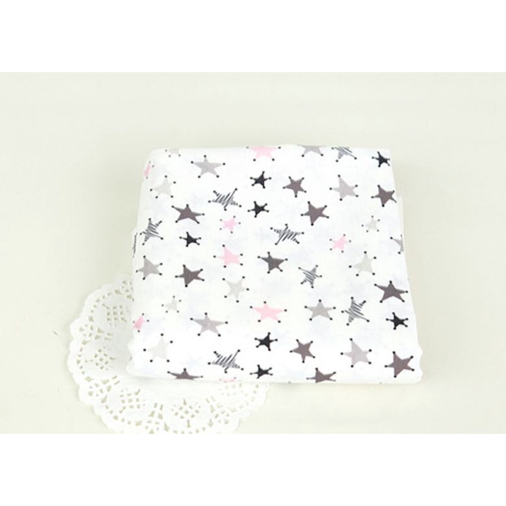 Star Patterned Fabric, Cute, Kids, Sewing, Quilt made in Korea by Half ...
