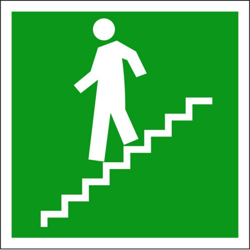 Stairs Going Down safety sign Safety Signages Vinyl Sticker Lamination ...