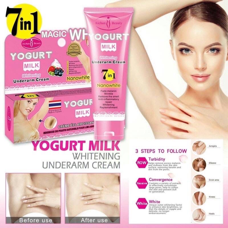 7 IN 1 MAGIC WHITE CREAM YOGURT MILK skin whitening CREAM whole body ...