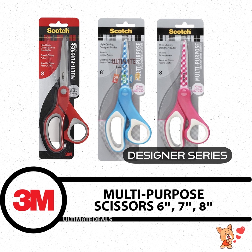 3M Scotch™ Multi-Purpose Scissors 6"/7"/8" | Shopee Singapore