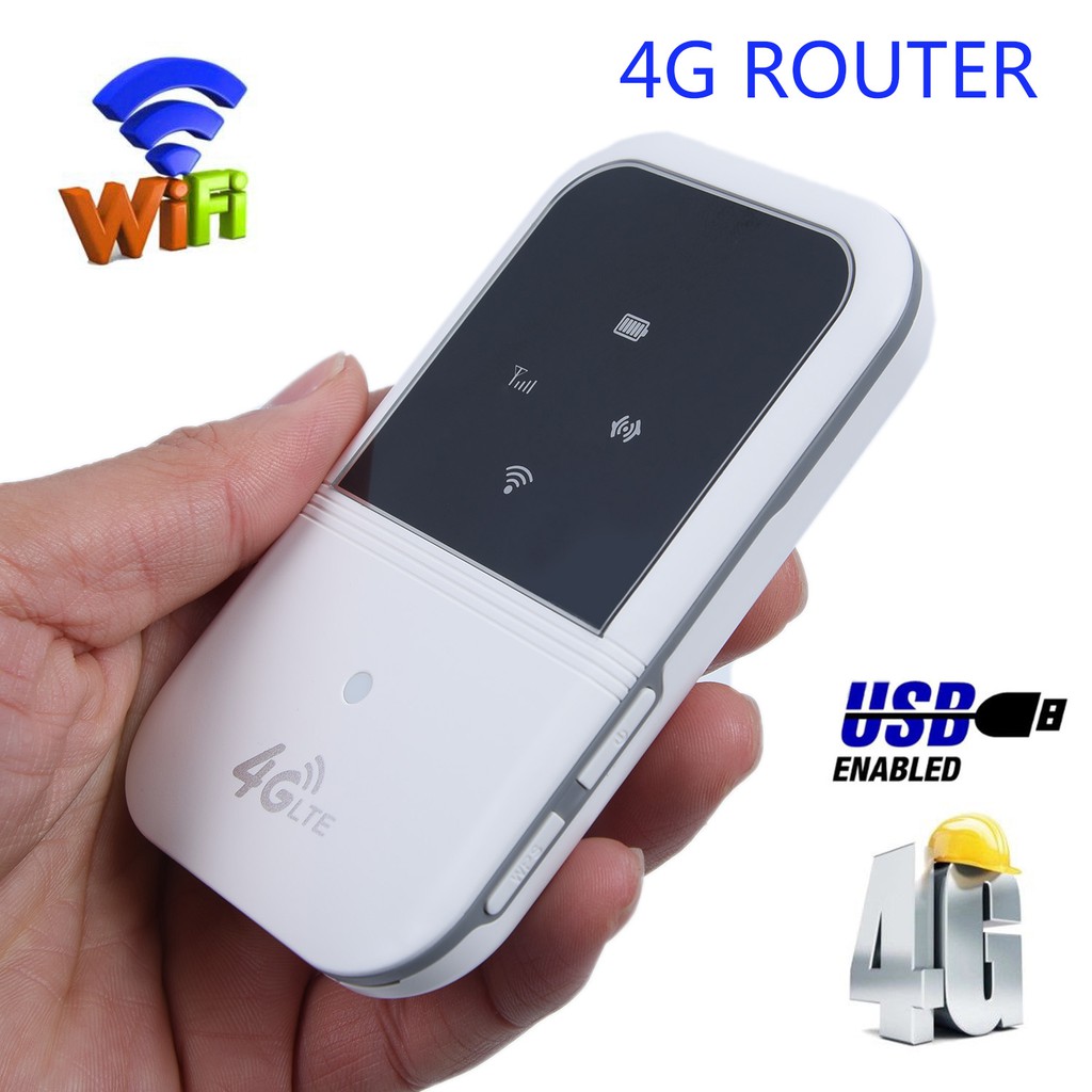 Portable 4G Router Wireless Broadband Wifi Hotspot SIM Card Slot USB ...