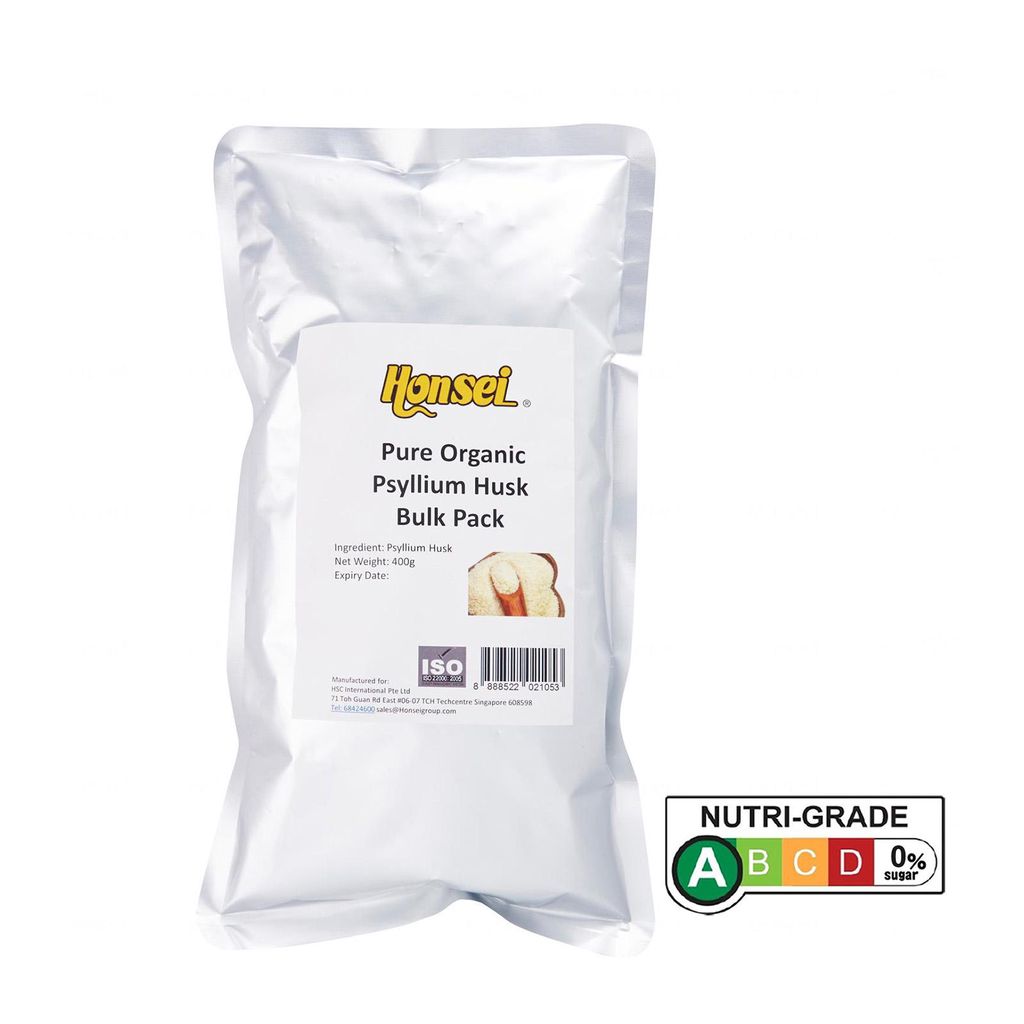 Honsei Pure Organic Psyllium Husk Bulk Pack 400g | Shopee Singapore