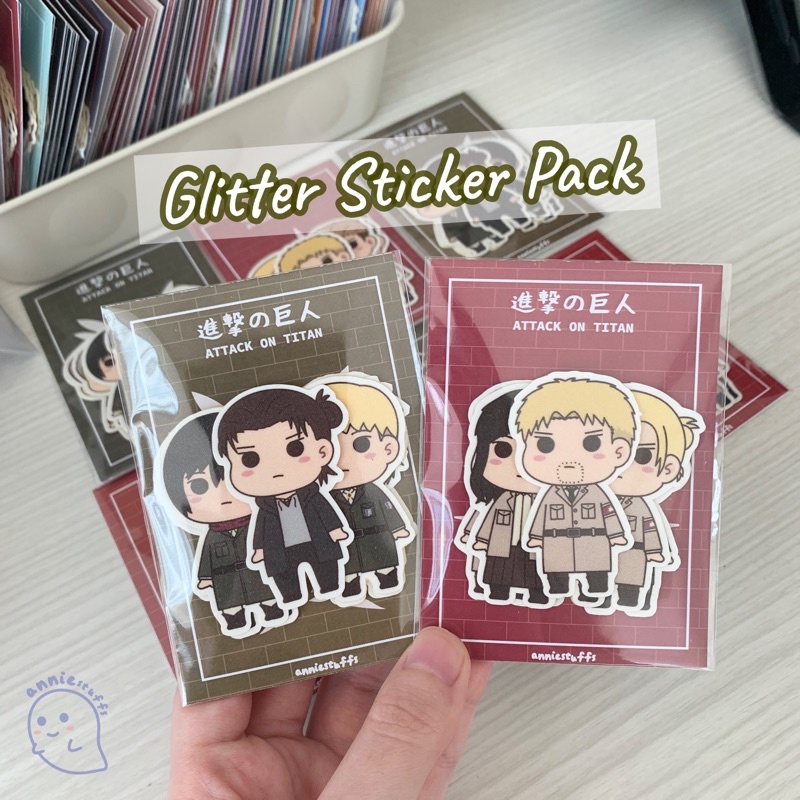 Attack on Titan - Glitter Sticker Pack | Anniestuffs (READ DESCRIPTION ...