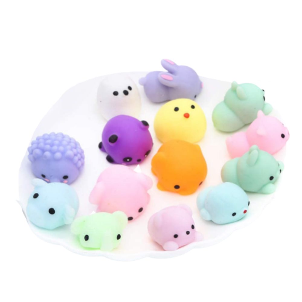 Squishy Mini Kawaii Mochi Toy Kids Stress Reliever Anxiety Party Favors ...