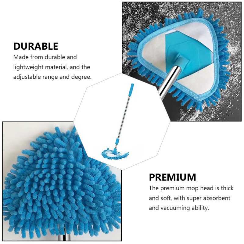 🔥Ship 24H🔥Triangle dust suction universal Mini mop household general ...