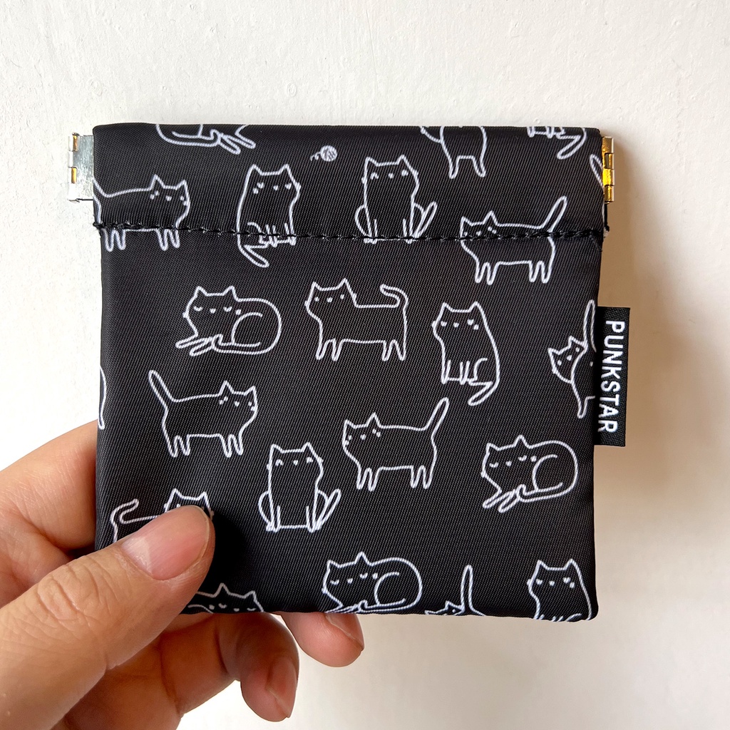 PUNKSTAR Pinch Pouch 11cm X 11cm Coin Purse Holder Credit Card Case ...