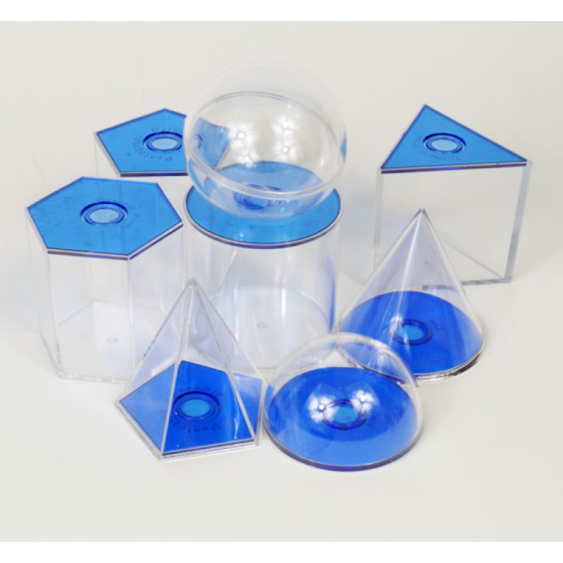 Learning Store K469 Relational Geometric Solids Set of 17 shapes ...