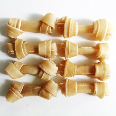 Rawhide Natural Knotted Bone Dog Treat 2" (40/100 Pc) | Shopee Singapore