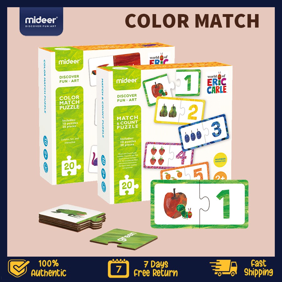 Mideer Color Match Puzzle (The World Of Eric Carle The Very Hungry ...