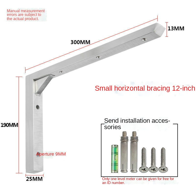 Thickened Stainless Steel Tripod Load-Bearing Wall Shelf Support Wall ...