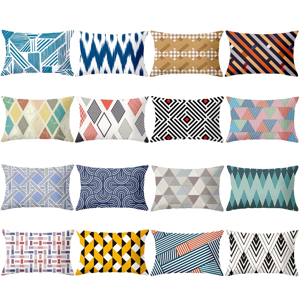 Colorful geometric cushion cover 50 cm × 70 cm.40 cm × 60 cm.30 cm × 50 ...