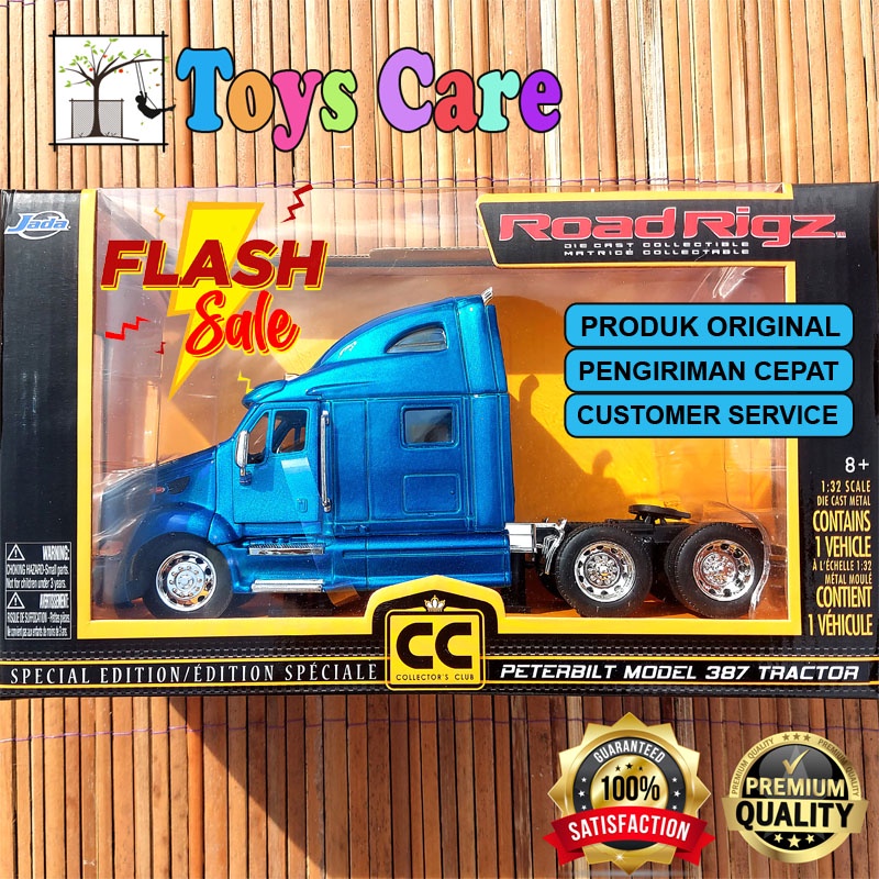 Jada Scale 32 PETERBILT MODEL 387 TRACTOR ROAD RIGZ Blue - TRUCK HAULER ...