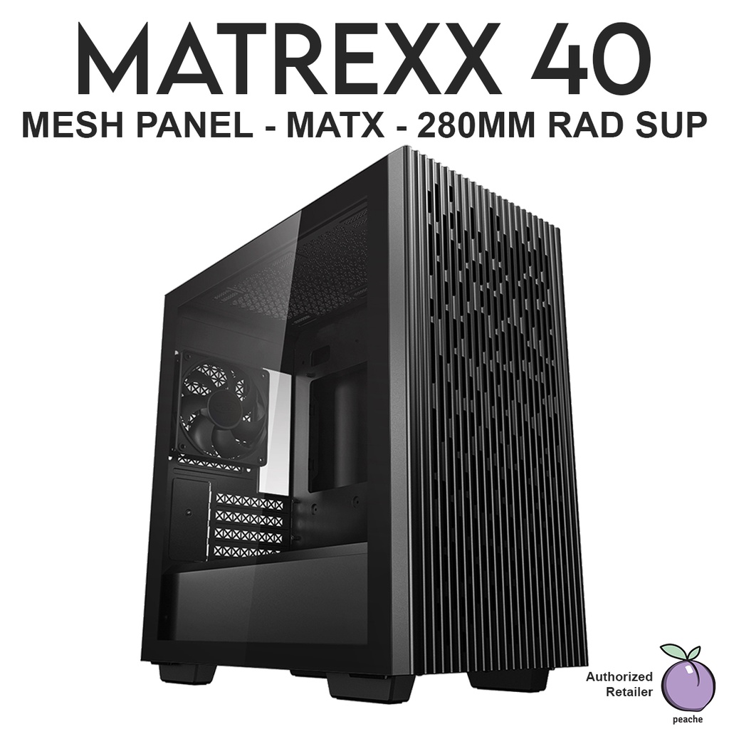 DeepCool Matrexx 40 MATX ITX PC Casing Case Chassis - Mesh Front ...