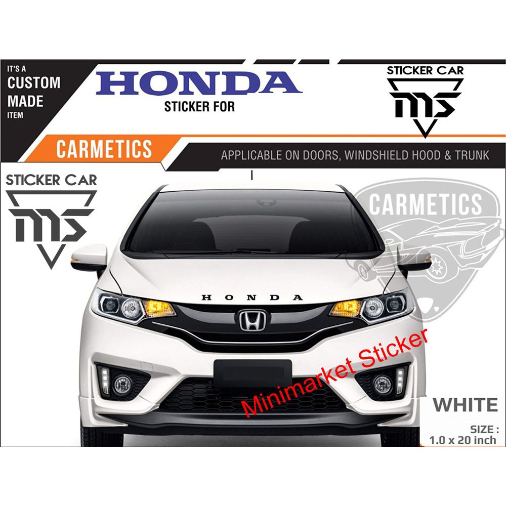 Sticker CUTTING HONDA Car STICKER ALL HONDA HOOD DECAL | Shopee Singapore