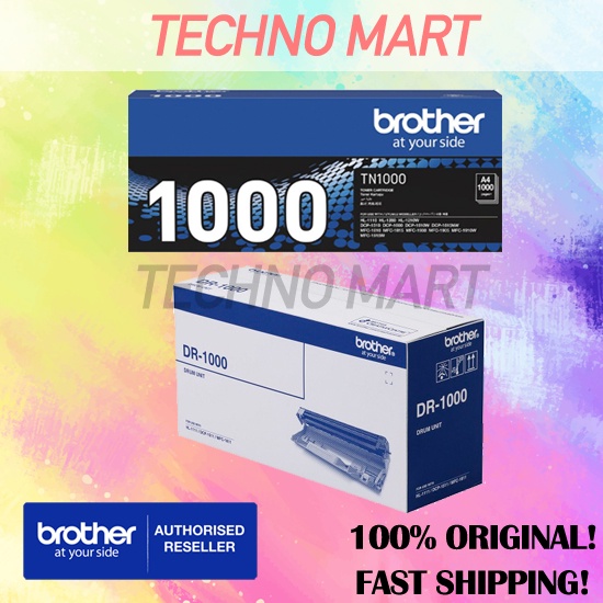 [SG Local Stock] Original Brother TN-1000 TN1000 Toner DR-1000 DR1000 ...