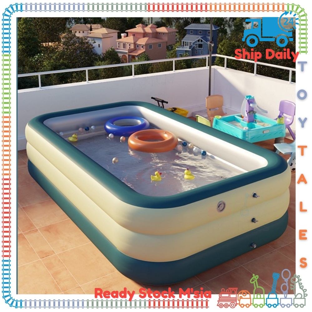 200cm LARGE Inflatable Swimming Pool / Ball Pit Thick PVC Small Sizes ...