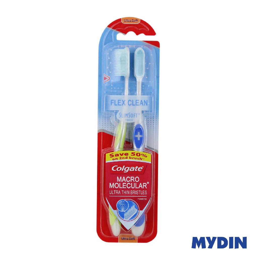 Colgate Slim Soft Flex Clean Toothbrush Value Pack (2s) | Shopee Singapore
