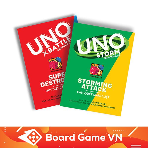 Uno Expansion Card Game Combo 1+2 - Genuine BoardGameVN | Shopee Singapore