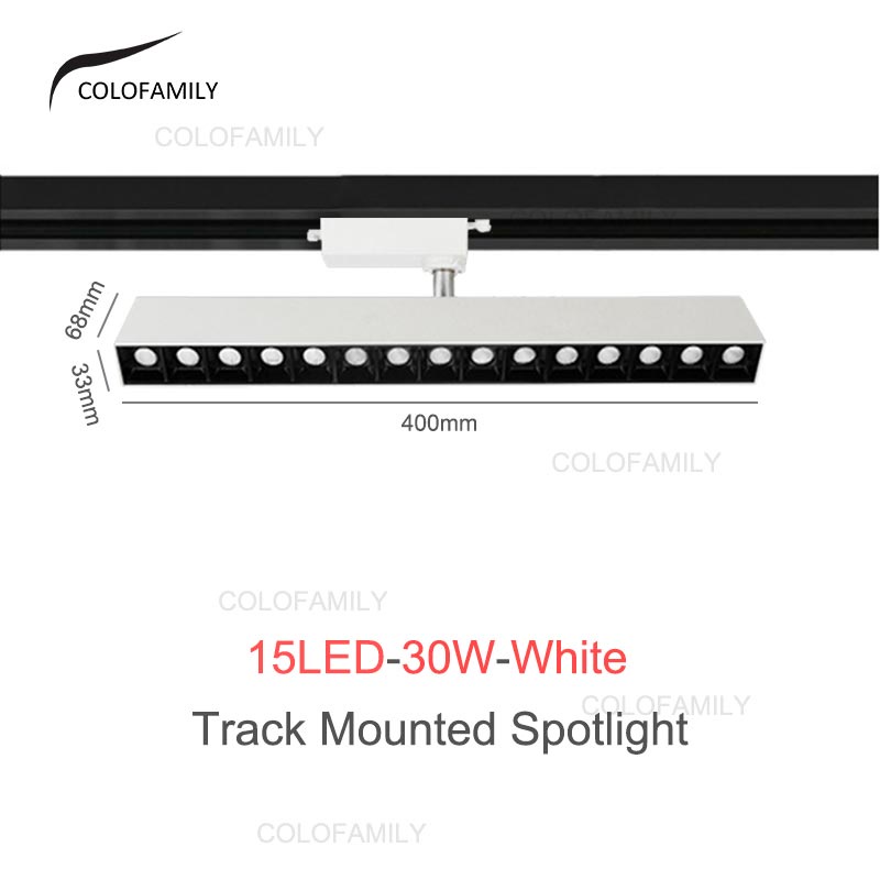 LED Strip Track Light Spot light Ceiling Light Lampu Siling 360 ...