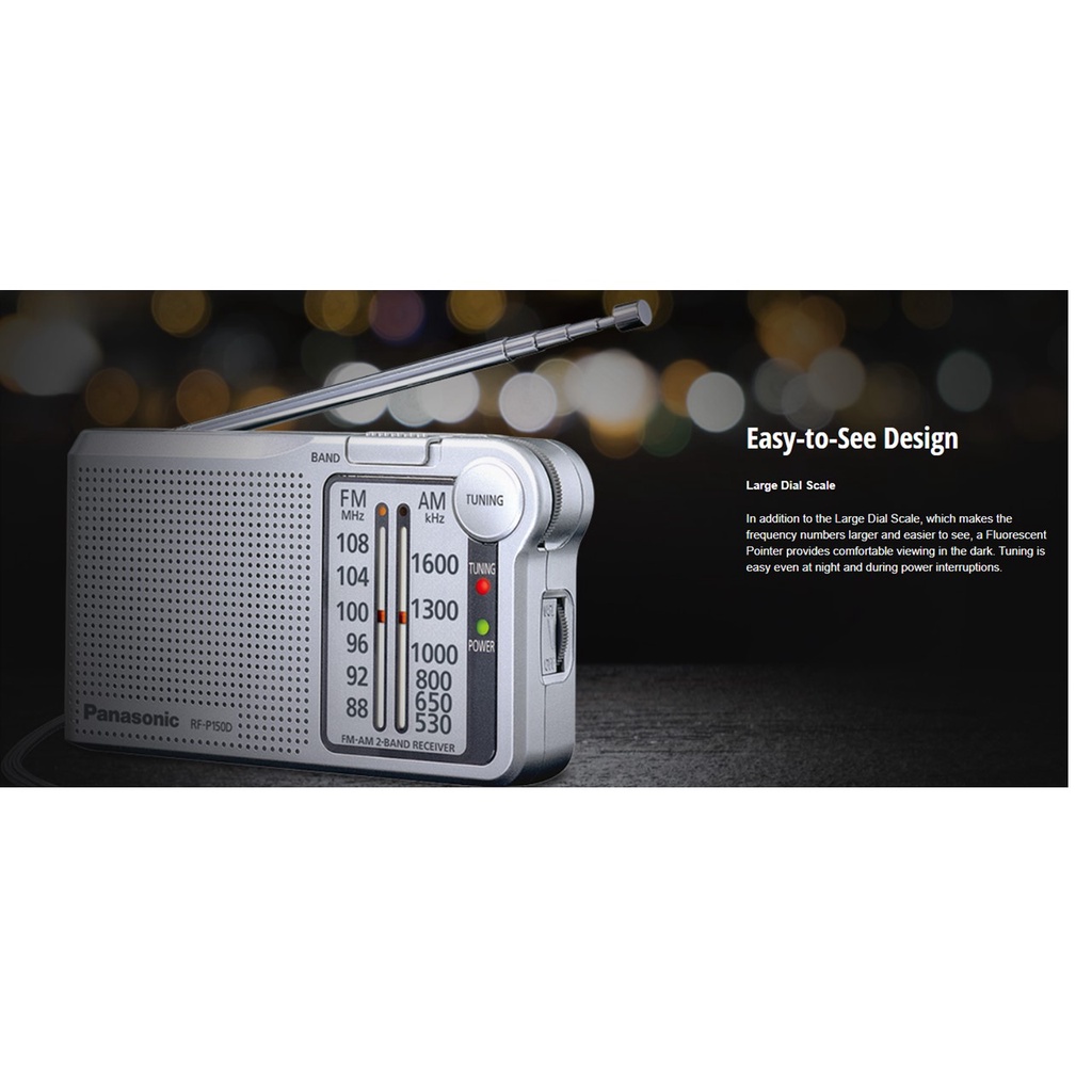Panasonic Portable Radio RF-P150 | Shopee Singapore