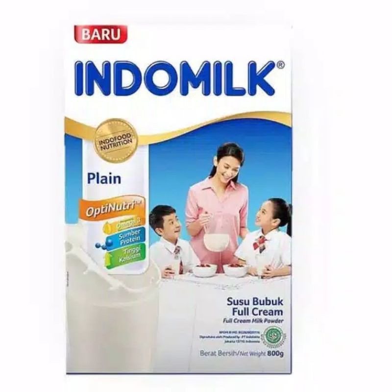 Indomilk Full Cream Plain Milk Powder 800gr | Shopee Singapore