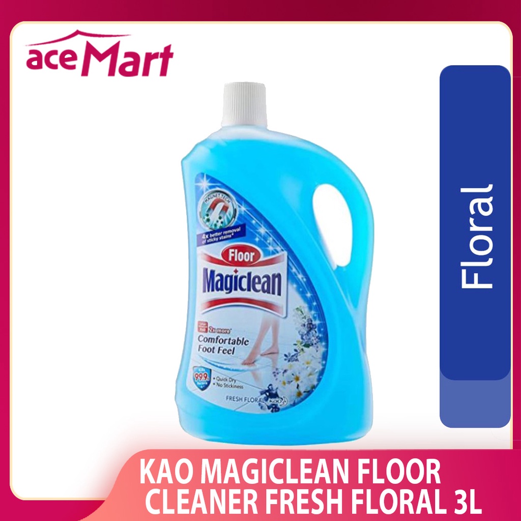 Kao Magiclean Floor Cleaner Fresh Floral/Fresh Lemon/Lavender 3L | Shopee Singapore