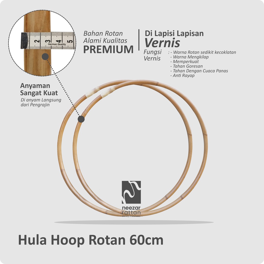 Hula Hoop hulahoop hulahop holahop Rattan 60 cm | Shopee Singapore