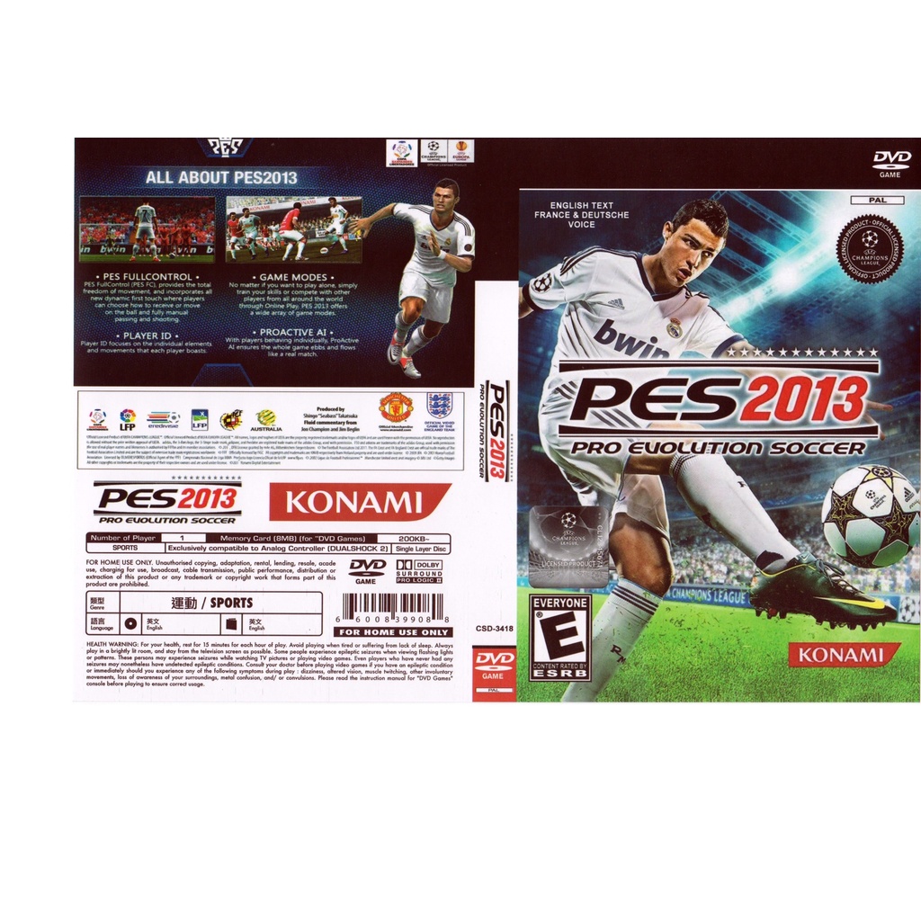 PS2 GAME COLLECTION PES 2013 (CD Version) | Shopee Singapore