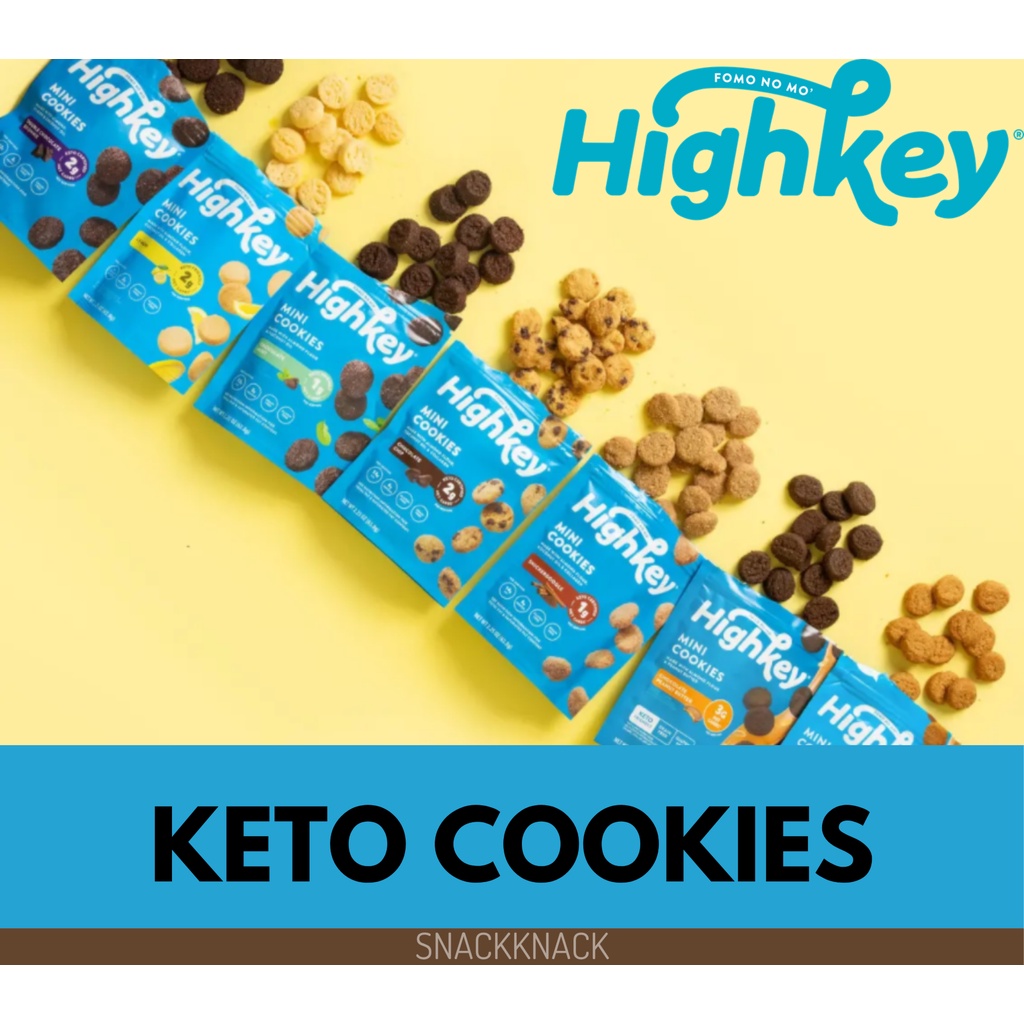 Highkey, Keto, Protein Mini Cookie & Soft baked mini treats (63.8g ...