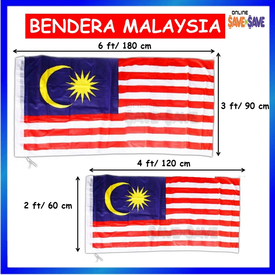 Bendera 2x4 dan 3x6 Flag 马来西亚国旗 | Shopee Singapore