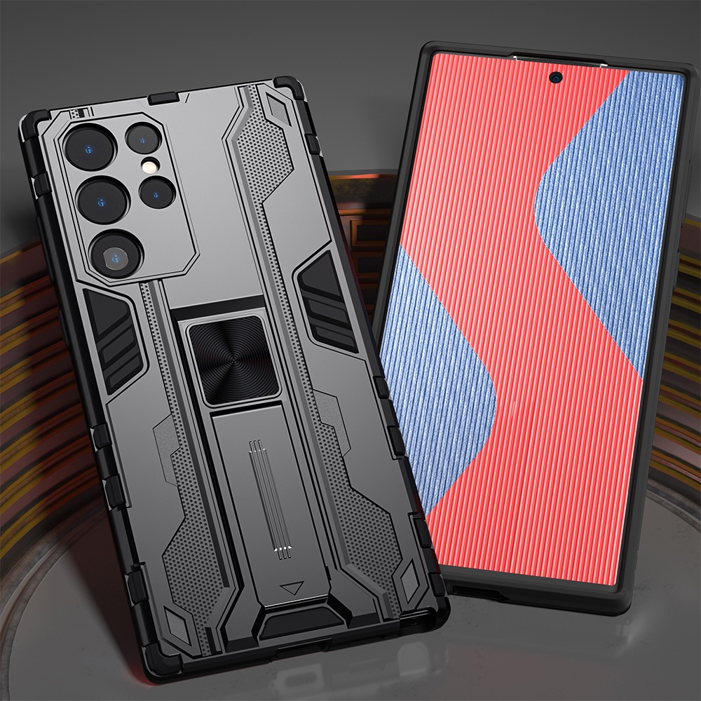Armor Shockproof Case for Samsung Galaxy S22 S21 Ultra S22 S21 Plus S21 FE 5G Casing Stand ...