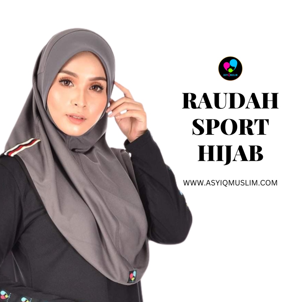 Asyiqmuslim Muslimah Sports Sarong HIJAB (RAUDAH SPORT HIJAB) | Shopee ...