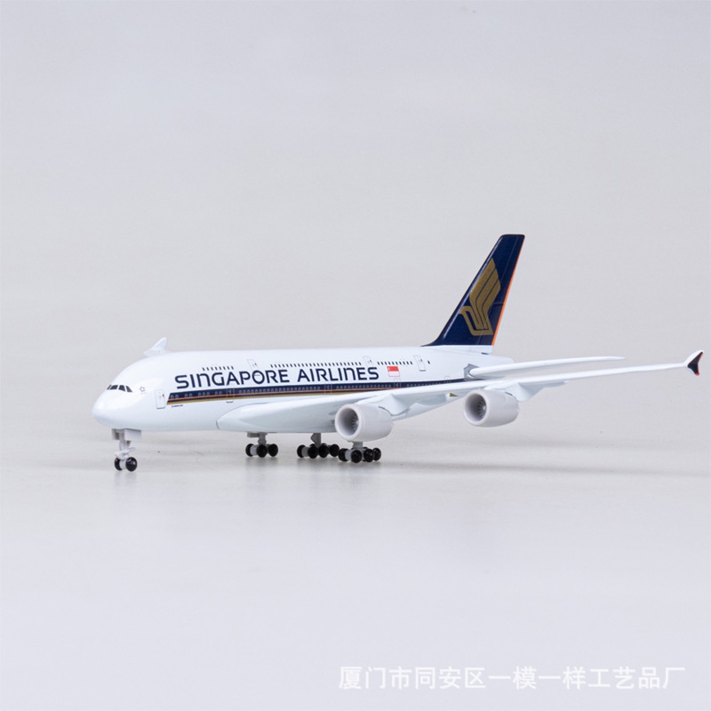 [20CM] Singapore Airlines Aircraft Model A380 Made Of Steel Large Size ...