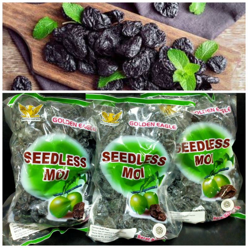 HITAM Dried black plums 500 gr + black kiamboy + seeless moi golden ...