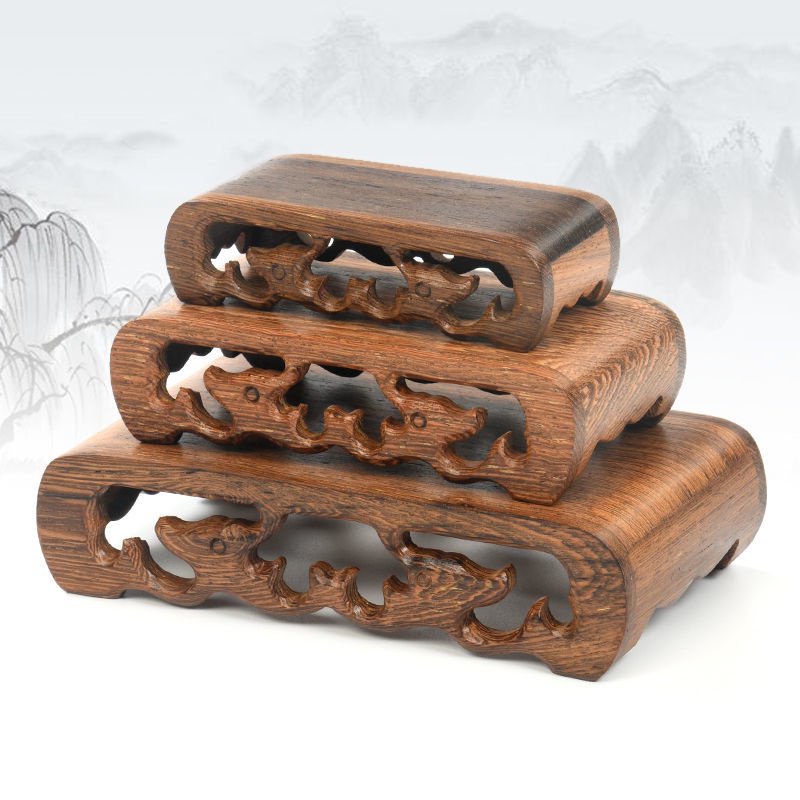 Volume End Table Hexagonal Square Base Rare Stone Purple Sand Pot ...