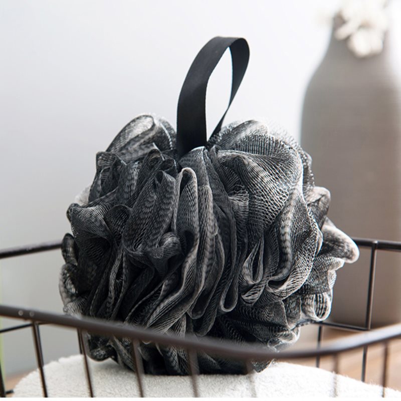 1PCS Bethroom Bamboo Charcoal Scrubber Sponge Exfoliating Body Brush ...