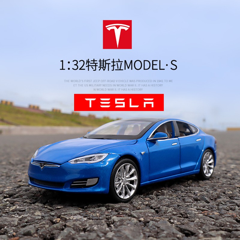 1:32 Tesla Model S Die Cast Car Models Alloy Diecast Toy Vehicle Doors ...