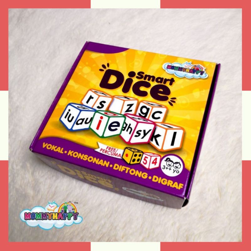 Smart Dice Vocal Consonant Diftong Digraphed By Kata | Shopee Singapore