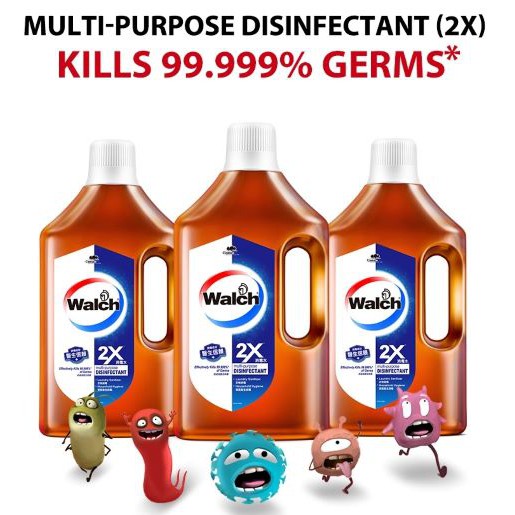 Walch® Multi-Purpose 2X Concentrated Disinfectant 3L x 4 Bottles ...