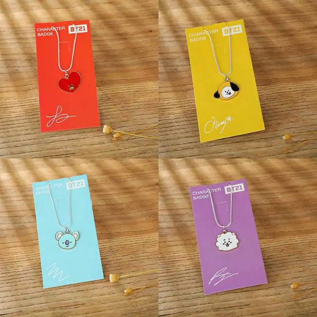 Kpop BT21 BTS Pendant Necklace | Shopee Singapore