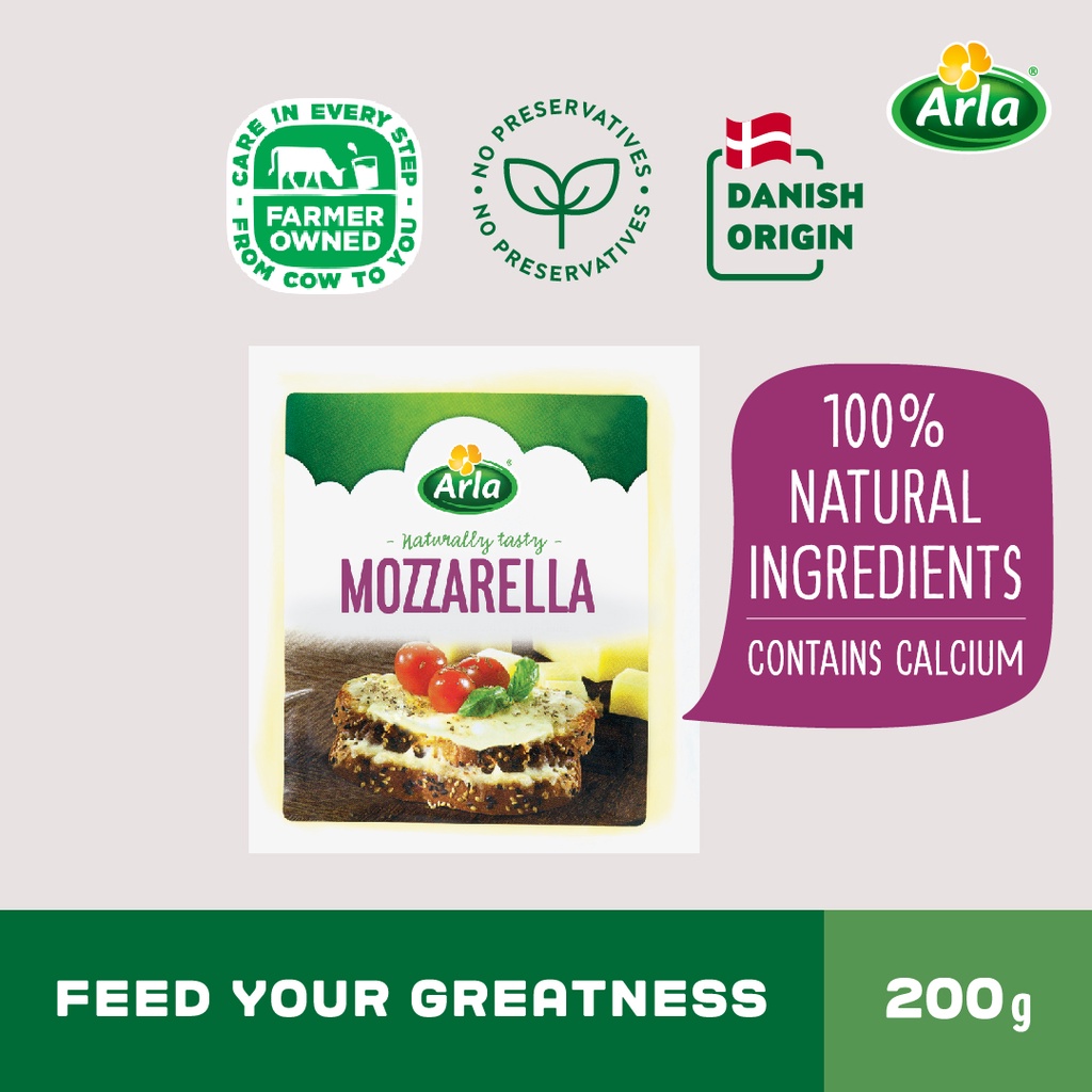 Arla Mozzarella Cheese Block 200g | Shopee Singapore